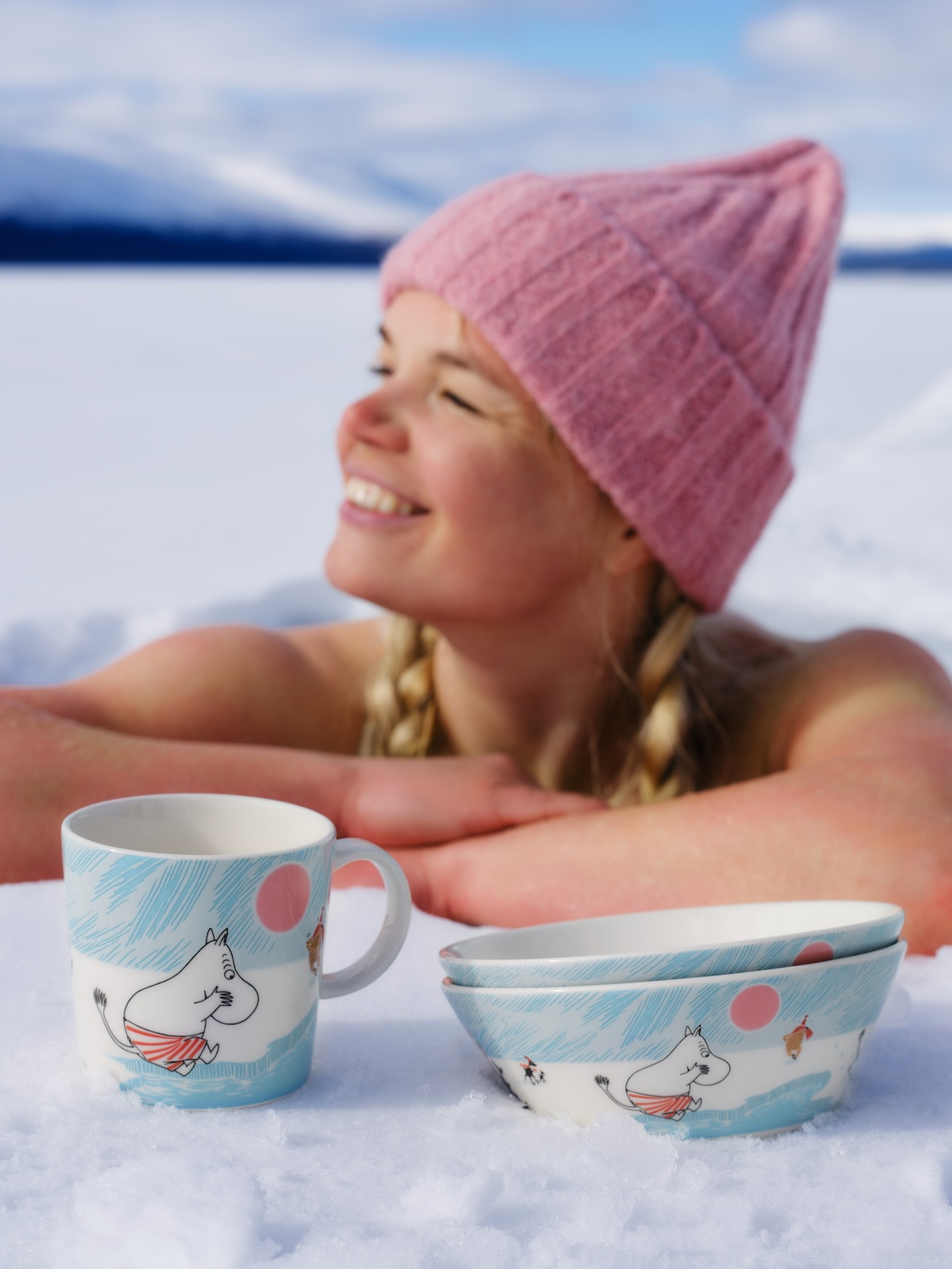 New Moomin mugs for winter 2025: Ice Dipping & Festive Moments