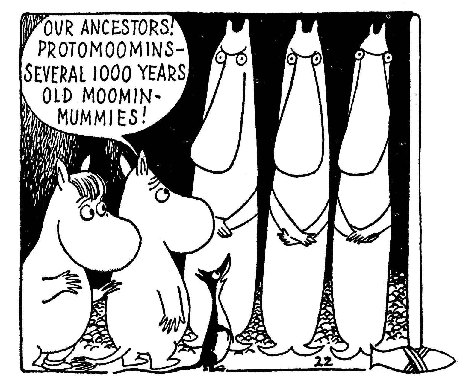 The Ancestor, an ancient relative of the Moomins